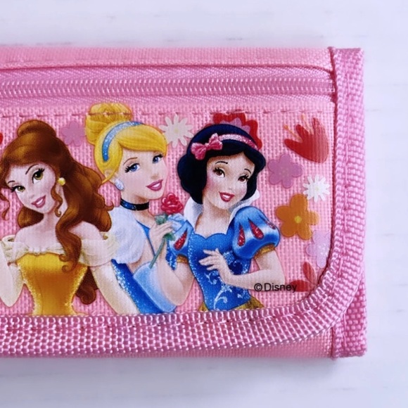 Disney | Accessories | Disney Princess Pink Trifold Wallet | Poshmark